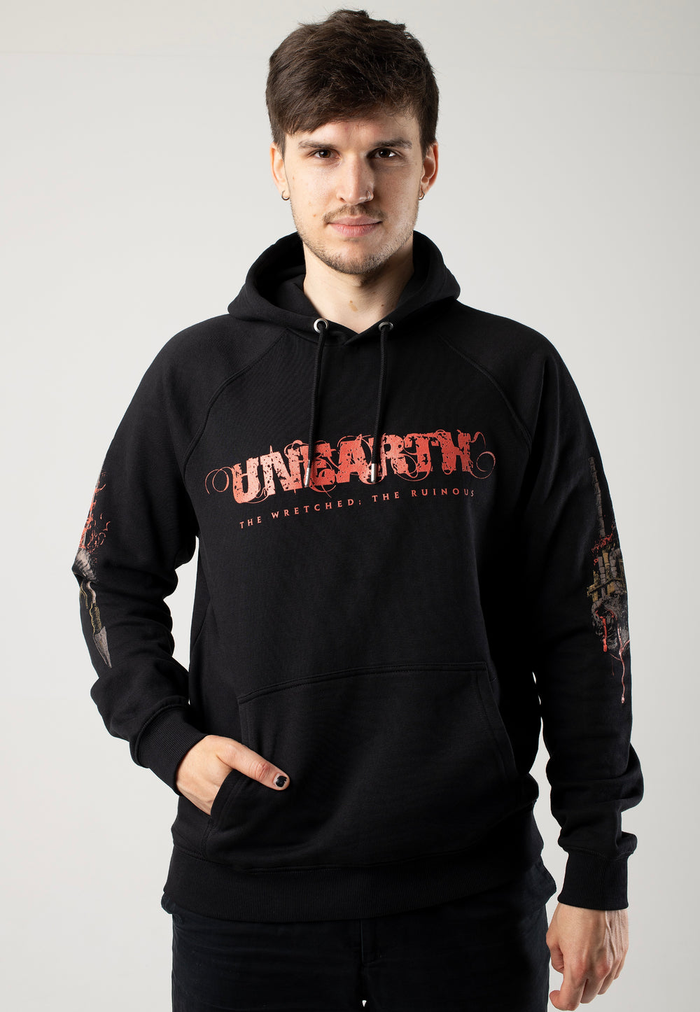 Unearth - The Wretched The Ruinous Album Cover - Felpa con cappuccio ...