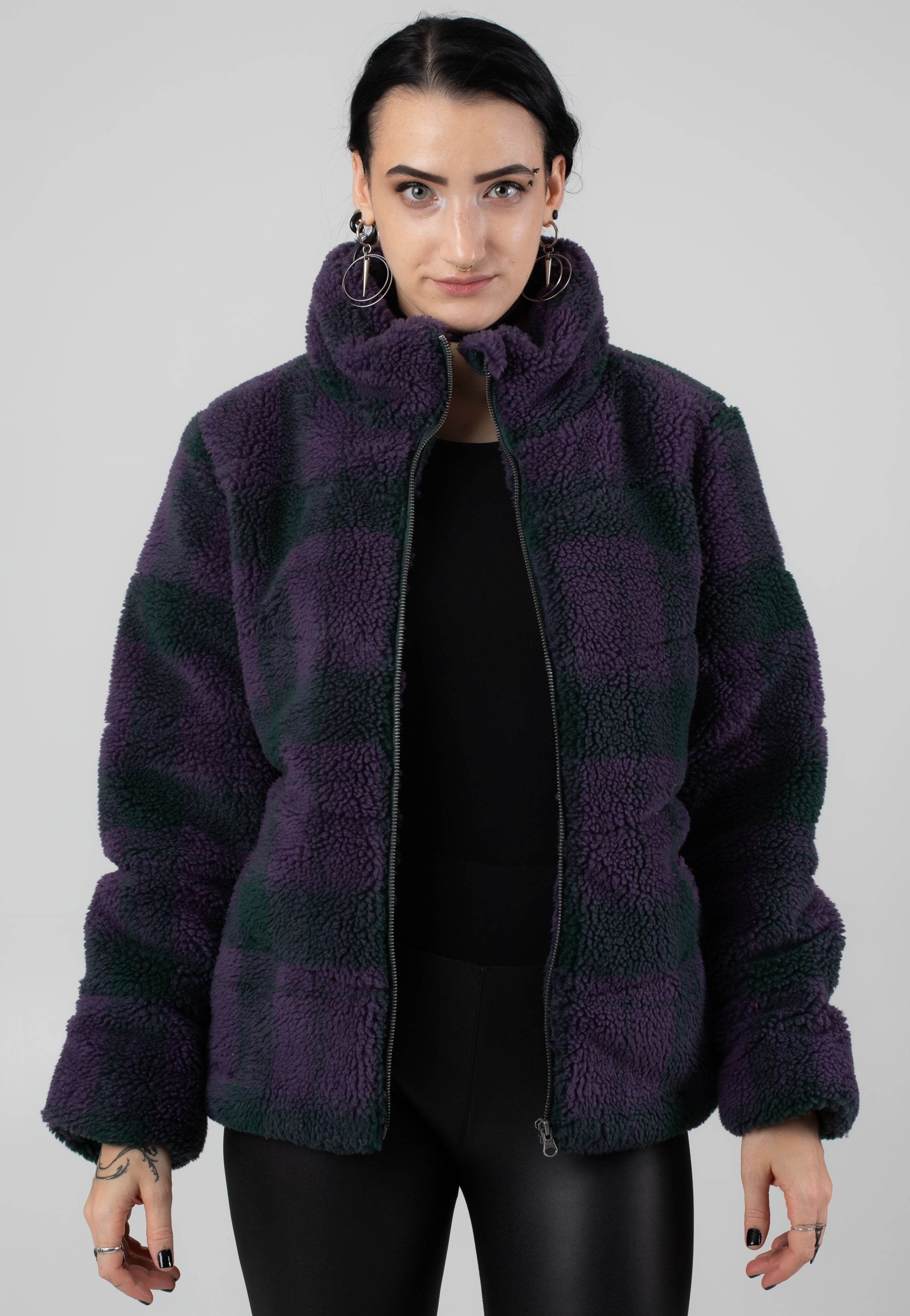Vans - Foundry Plaid High Pile Puff Green Gables - Jacket | Impericon