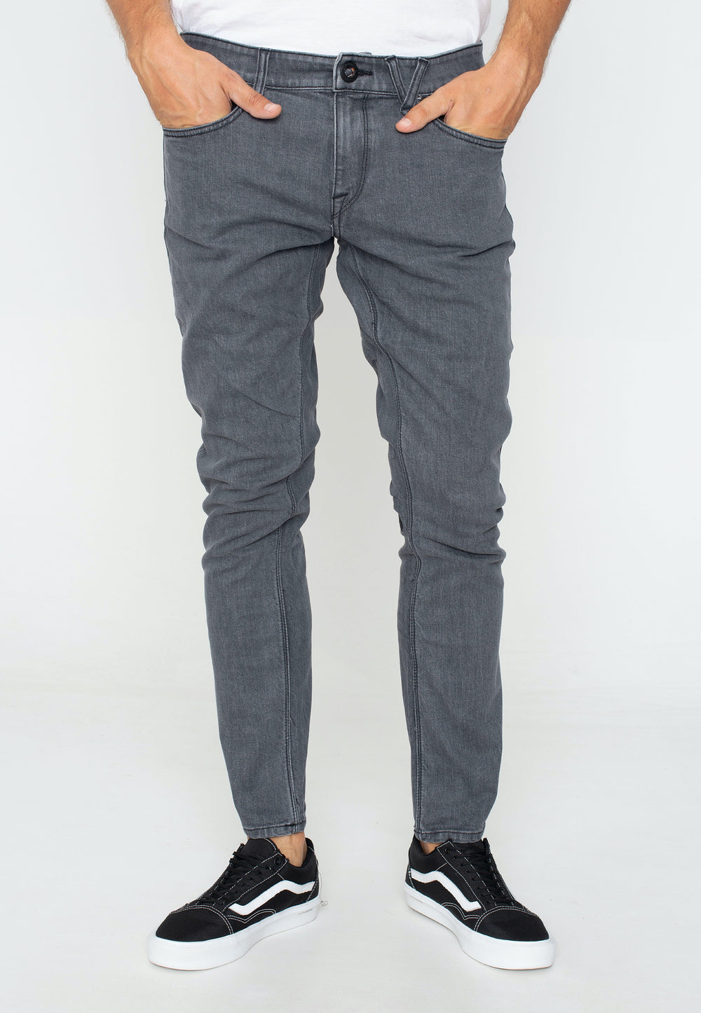 Volcom - Vorta Denim Easy Enzyme Grey - Jeans | Impericon